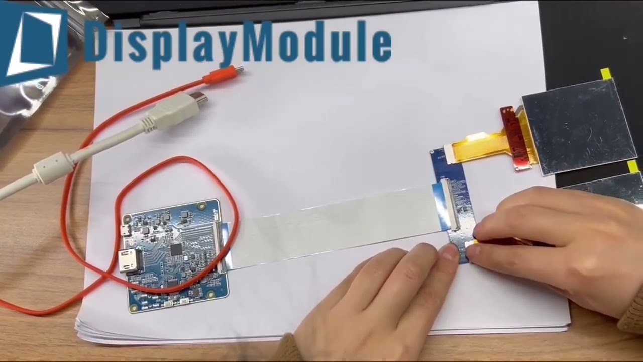 How to use 2.89“ 1440x1440 Sharp high resolution VR display panel - YouTube