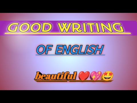 Good writing beautiful drawing of English part 3 full video - YouTube