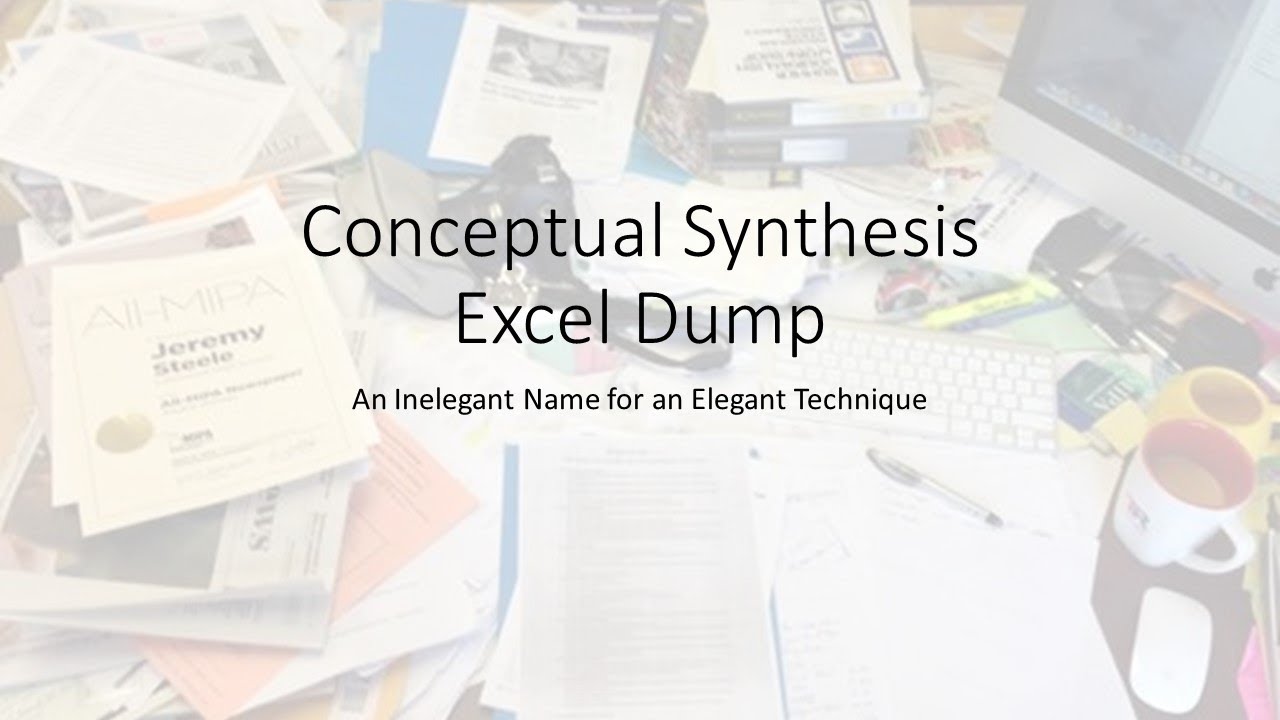 Conceptual Synthesis Excel Dump (CSED): Gathering Reflective Memos for ...