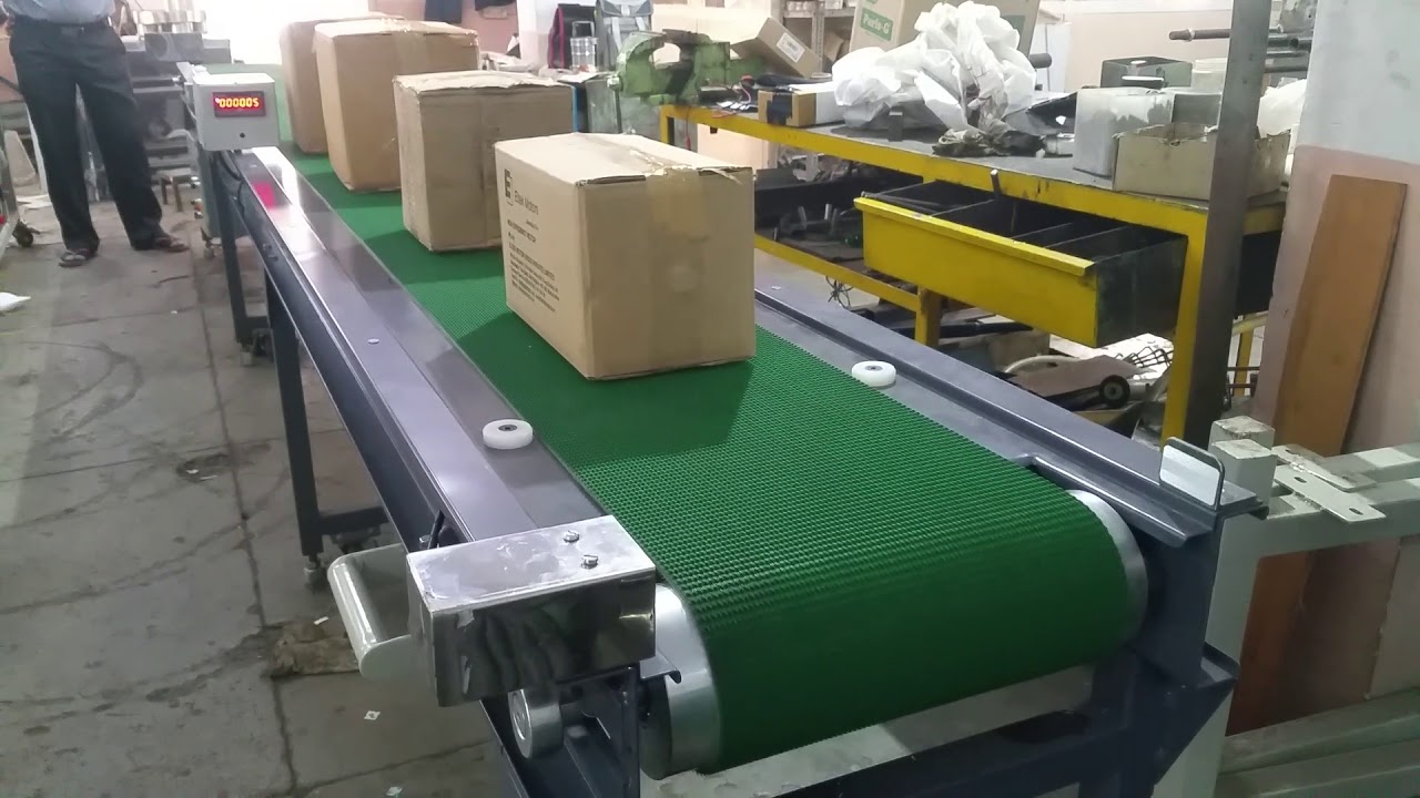 Anti Skit Conveyor Belt Auto Stop - YouTube