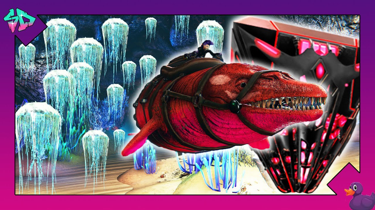 Exploring the Loot Cave with a GIANT Sea Wiener! Ep 19 - Ark: Survival ...