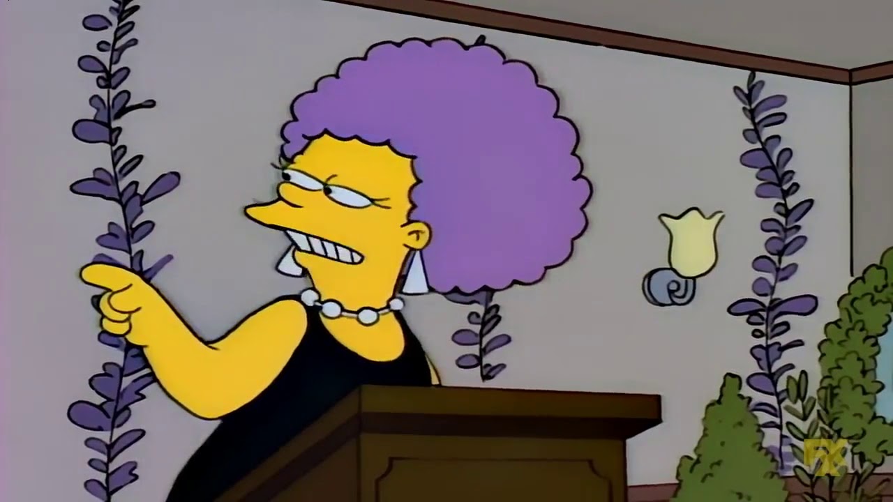 Funeral de la tia Gladiola - Los simpson español Latino - YouTube