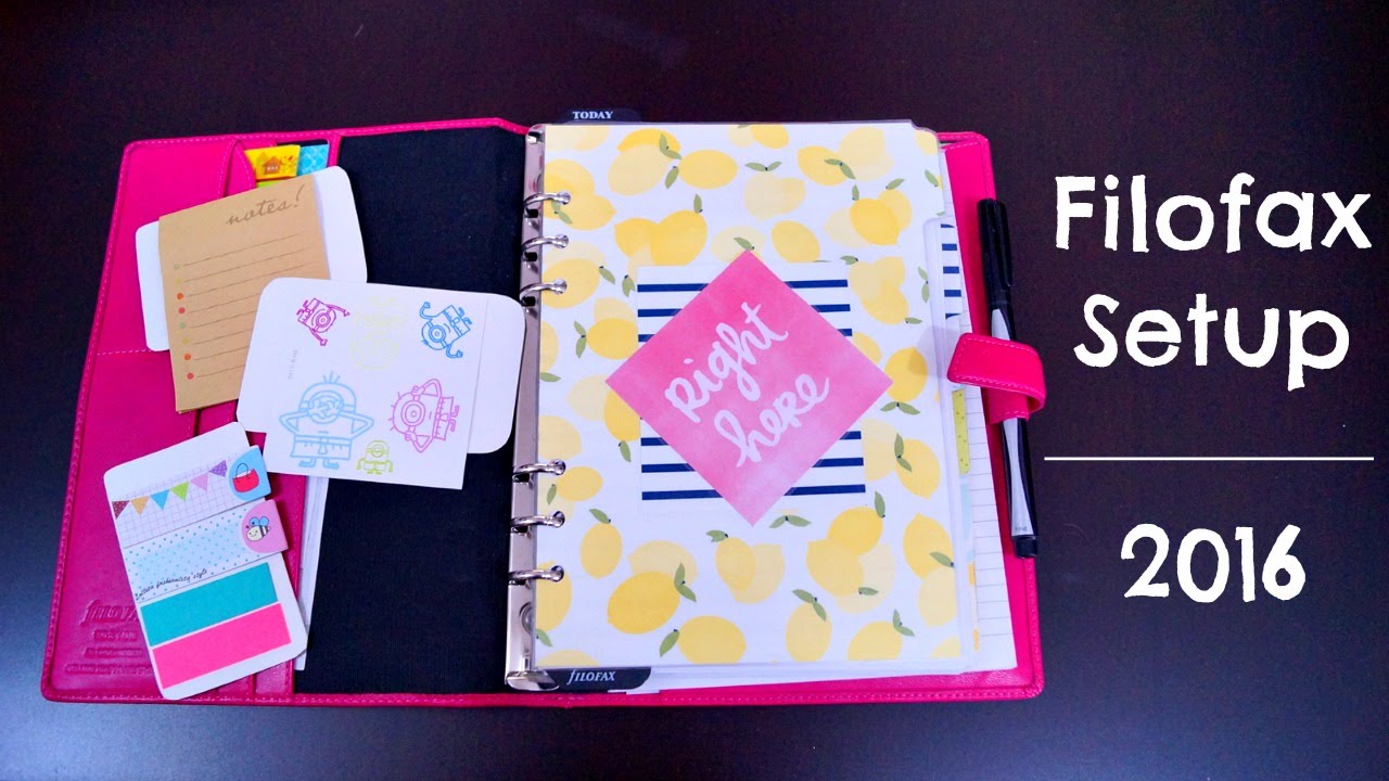 Filofax setup 2016 | Julieta Jareda - YouTube