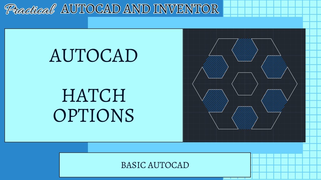 AutoCAD Hatch Command Options - YouTube