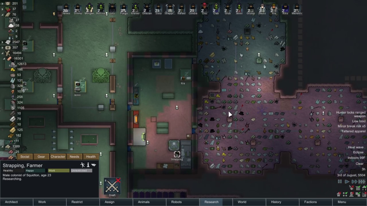 Let's Play Rimworld Cult of Cthulhu -Revisited- Part 6 (Part 7) - YouTube