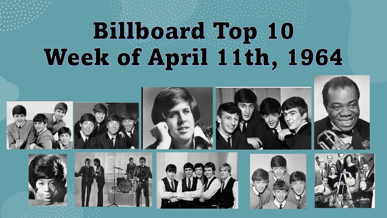 Billboard Top Ten - April 11th, 1964 - YouTube