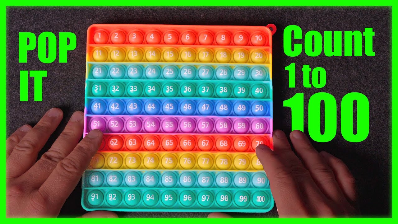 Numbers 1-100 with POP It Colors | CzyWieszJak - YouTube