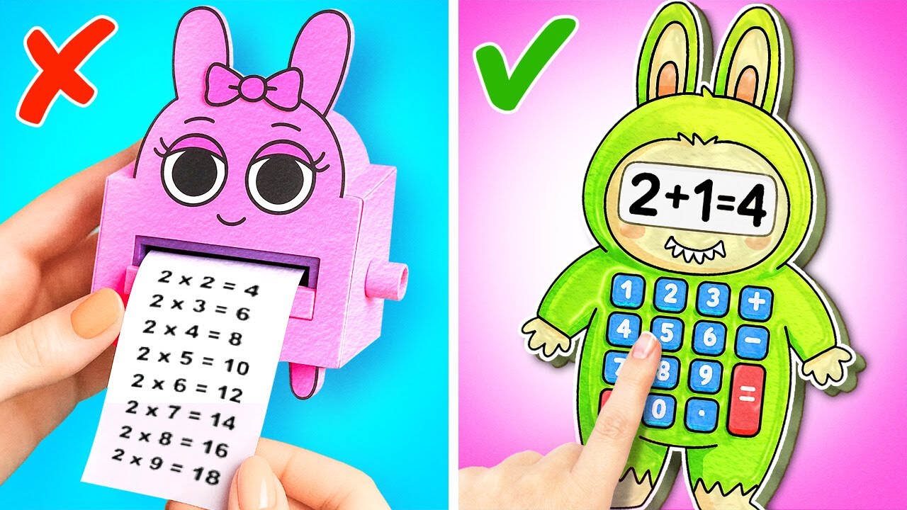 Sprunki School Supplies!🚌 ️ Crazy DIY Crafts That Make School FUN ...