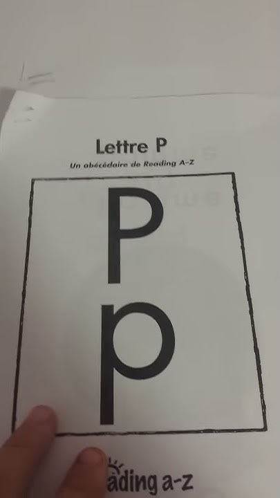 French Alphabet books letter P - YouTube