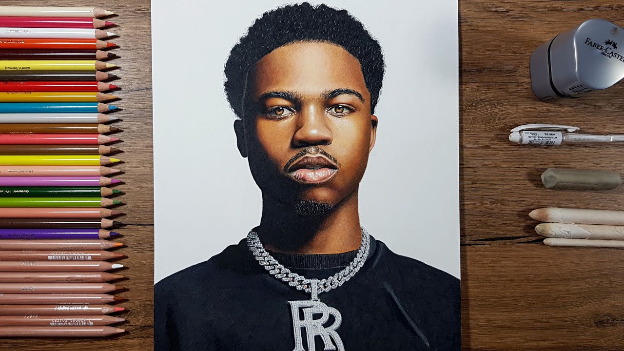 Drawing Roddy Ricch - YouTube
