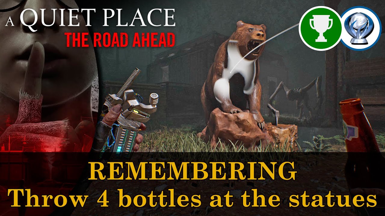 Remembering achievement & trophy (throw a bottle at the statues) | A ...