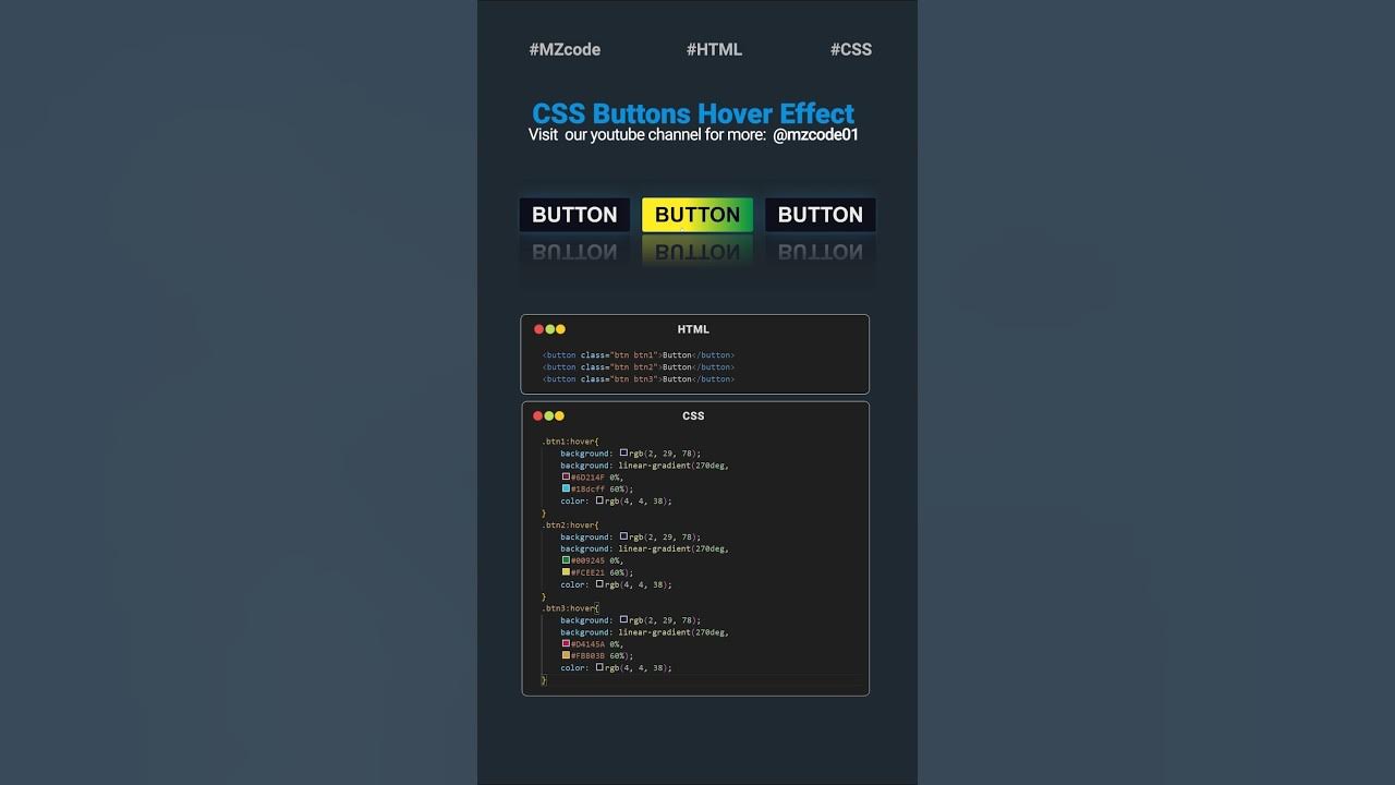 Css Tips And Tricks Buttons Hover Effect Css Coding Shorts Webdesign Cssshorts Codinglife