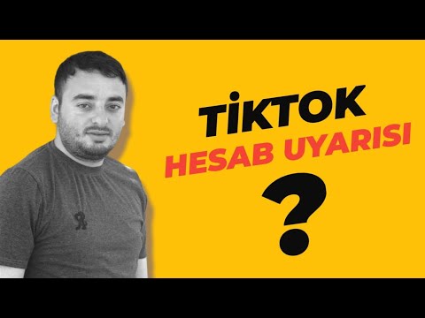 Tiktok Hesab Uyarısı necə qaldırılır ?