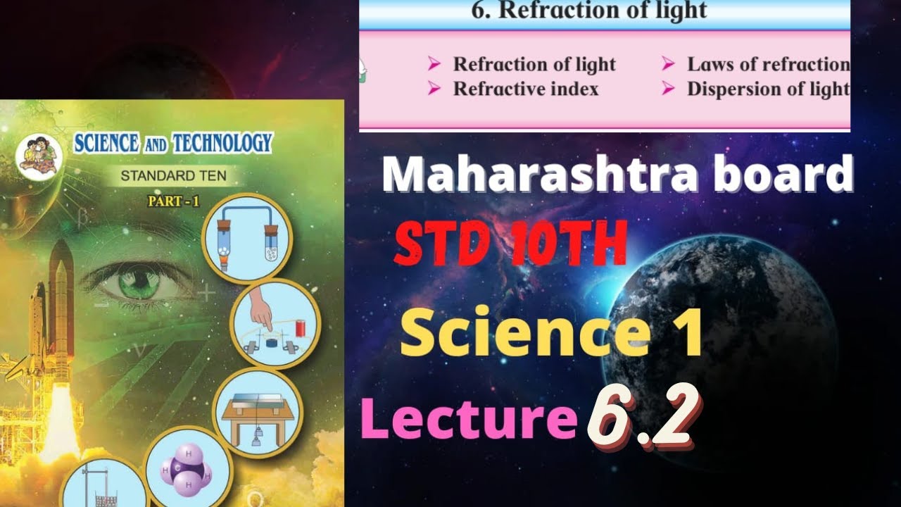 std 10th scie & tech. 1-chap. 6 Refraction of light(Maharashtra board ...