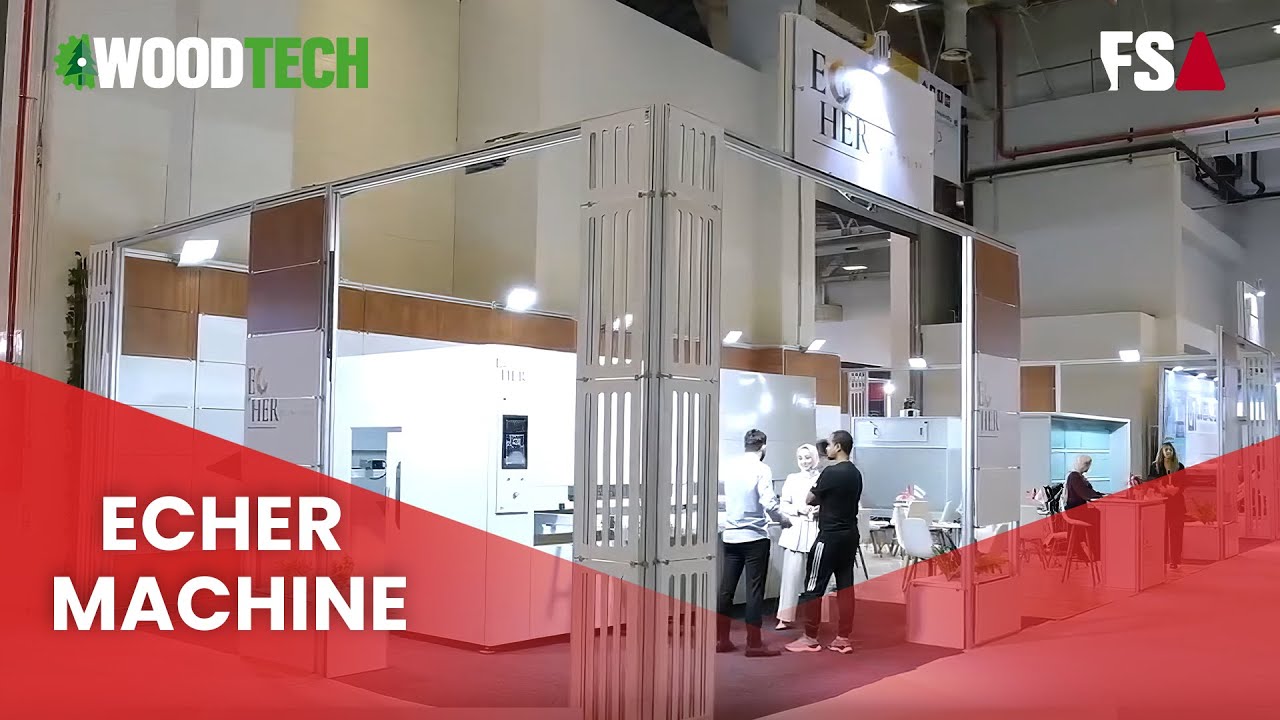 Echer Makine WoodTech fuar standı - YouTube