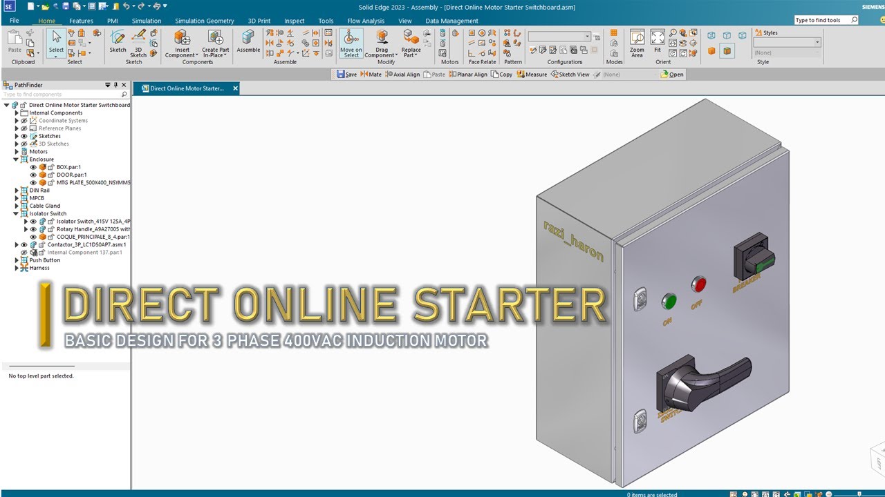 Direct Online (DOL) Starter for 3 Phase Induction Motor - YouTube