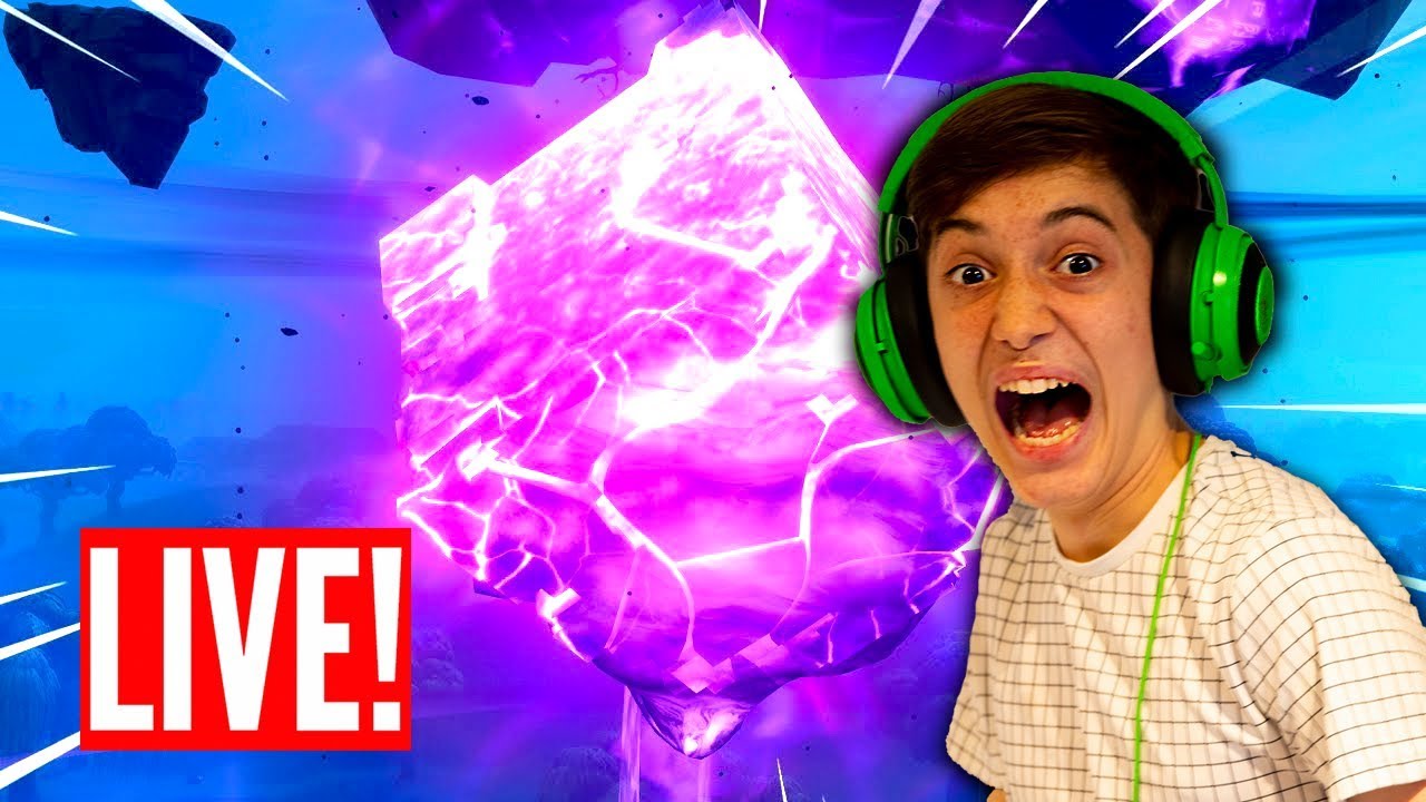 FORTNITE CUBE EXPLODING RIGHT NOW LIVE! (Fortnite Battle Royale Live ...