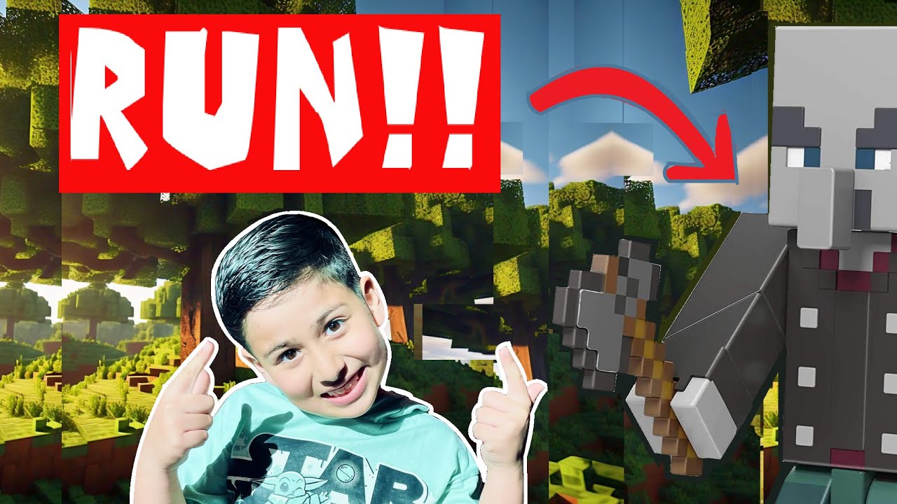 I got ATTACKED by a Vindicator with an Ax! Run!! - YouTube