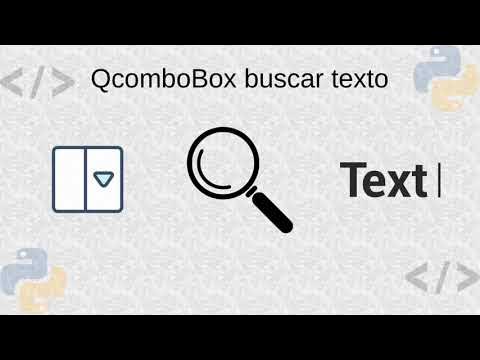 Python - QComboBox, buscar texto - YouTube