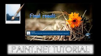 Paint.NET tutorials - YouTube