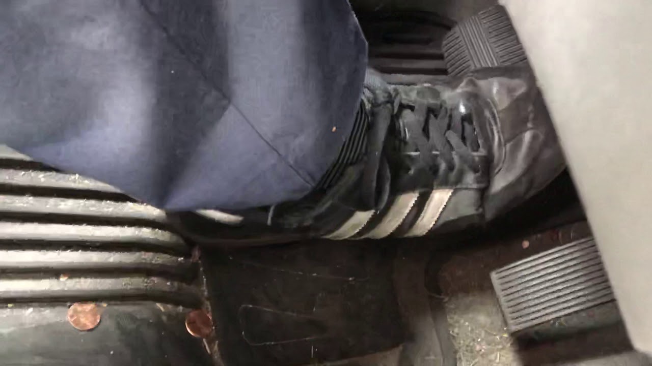 Driving In Trashed Adidas Samba Shoes - YouTube