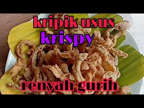 Cara membuat kripik usus Krispy// renyah gurih anti gagal - YouTube