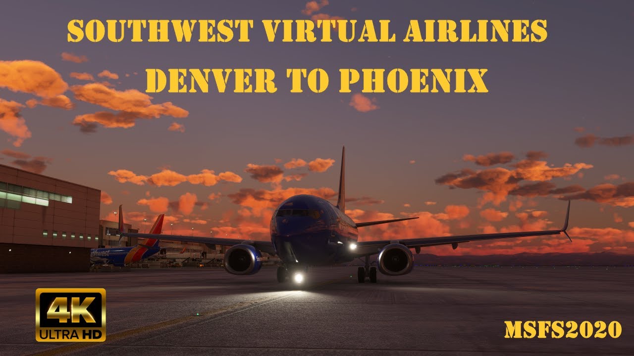 [4K] MSFS2020: Beautiful Flight from Denver to Phoenix - YouTube