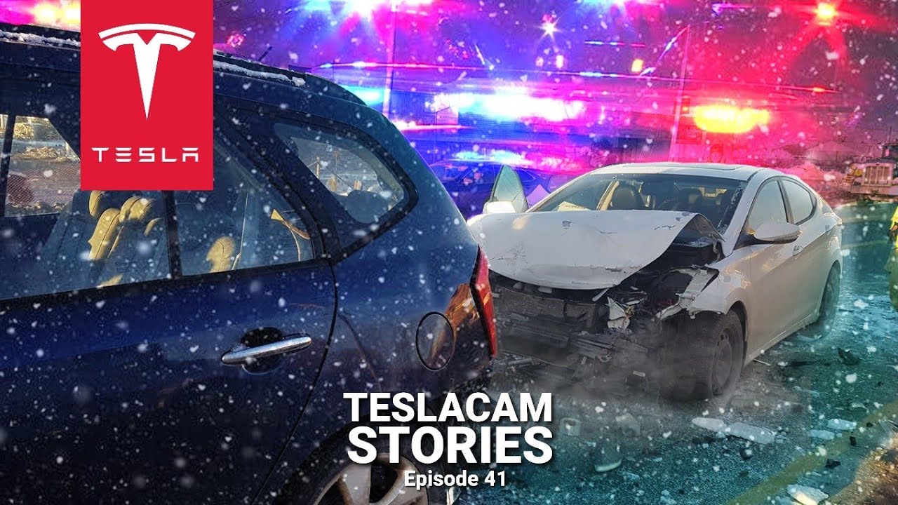TESLA + SNOW = CRASHES | TESLACAM STORIES #41 - YouTube
