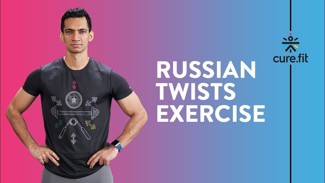 How To Do Russian Twists Exercise by Cult Fit | Ab Workout | Russian ...