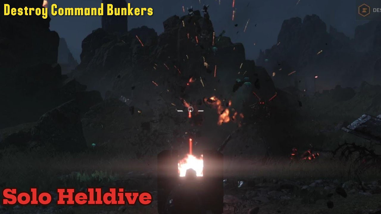 Helldivers 2 - Destroy Command Bunkers, Solo Helldive // All Outposts ...