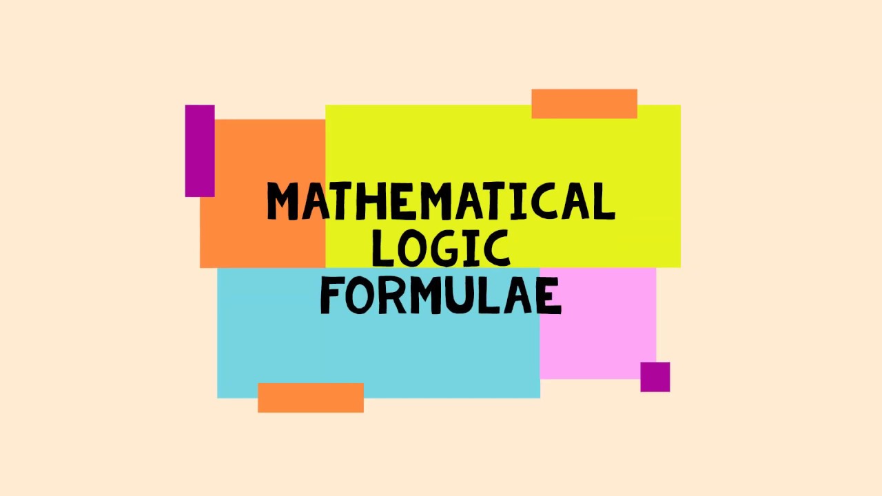 Mathematical Logic Formulae Compilation | CET | HSC - YouTube