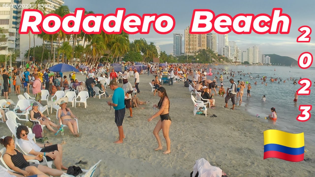 [4K] RODADERO BEACH🏖️🌴🌅 , SANTA MARTA, COLOMBIA WALKING TOUR (JUNE 2023 ...