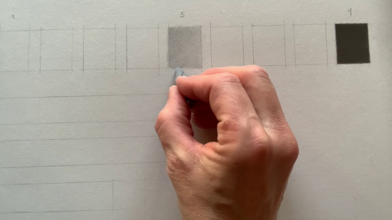 Drawing Instruction - Value Scale Part 3 - YouTube
