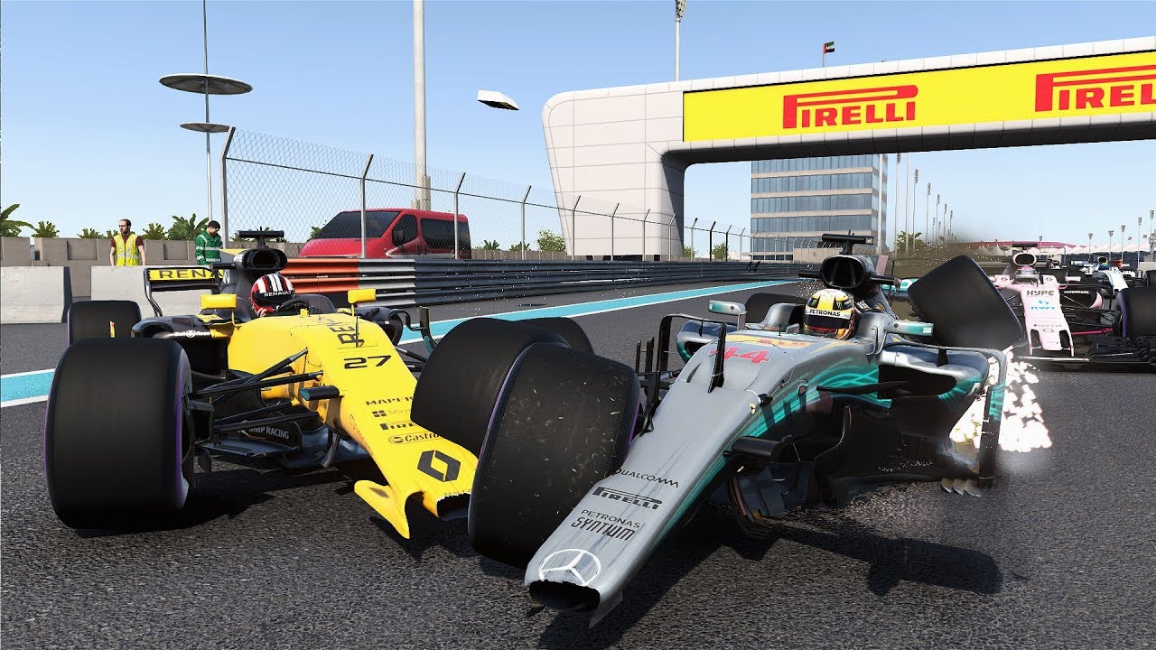 F1 2017 - Crash Compilation #5 (PC HD) [1080p60FPS] - YouTube