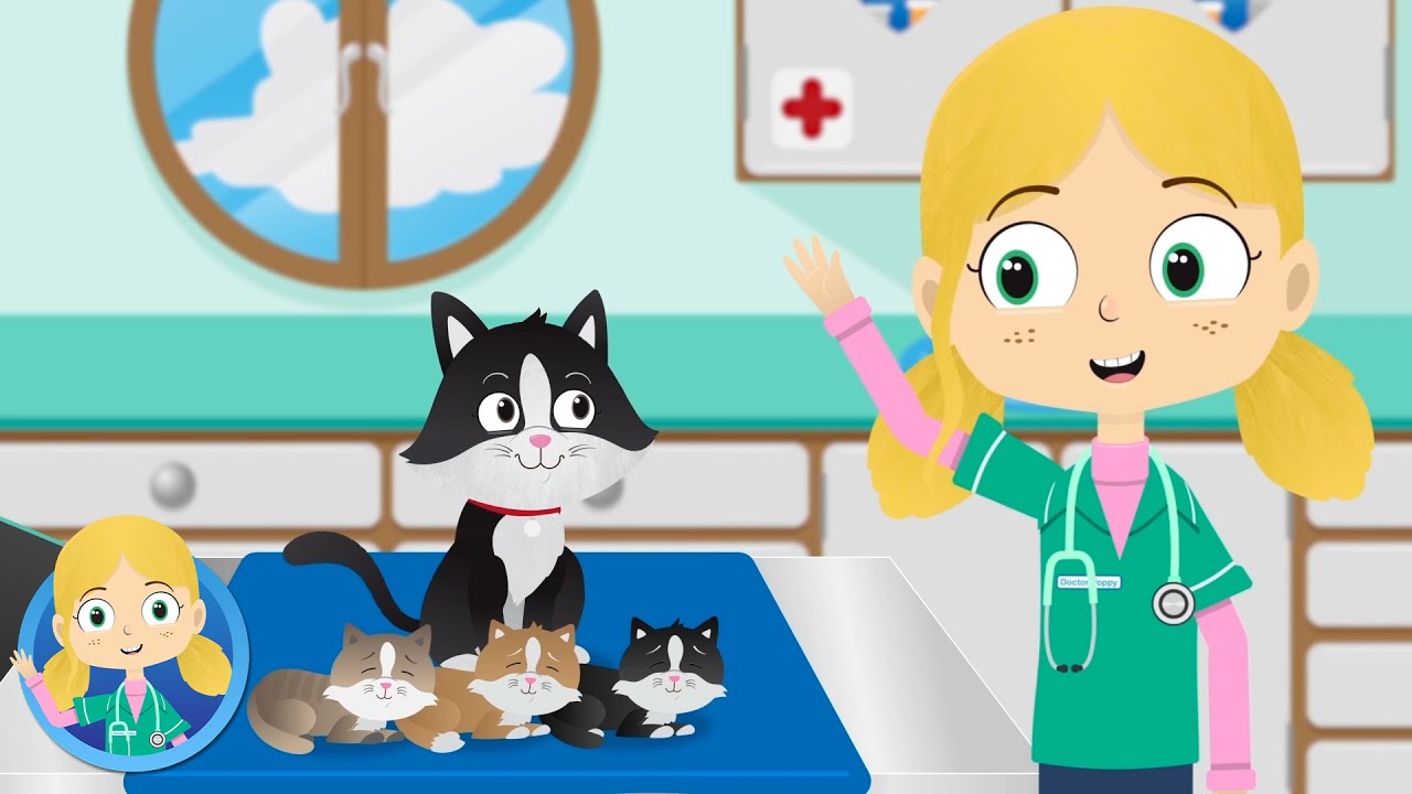 Sarah The Cat - Doctor Poppy's Pet Rescue | Animals For Kids | Cartoon ...