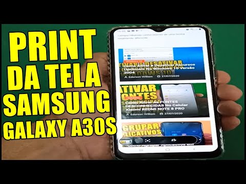 Como Tirar Print Da Tela do Celular Samsung Galaxy A30s