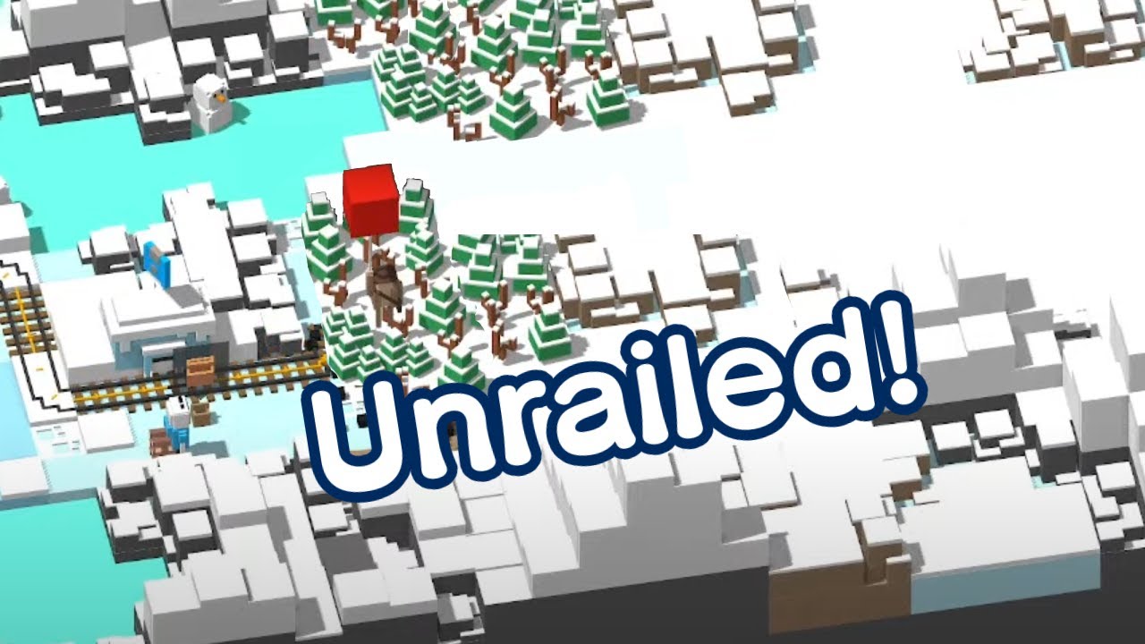 【Unrailed！開火車囉！】試試看上次撞車後的雪地，到底能不能通過？ - YouTube