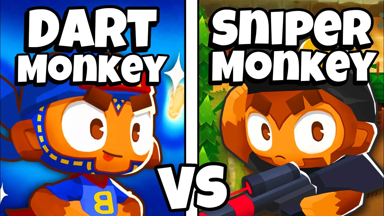 DART MONKEY Vs SNIPER MONKEY In Bloons TD 6! - YouTube