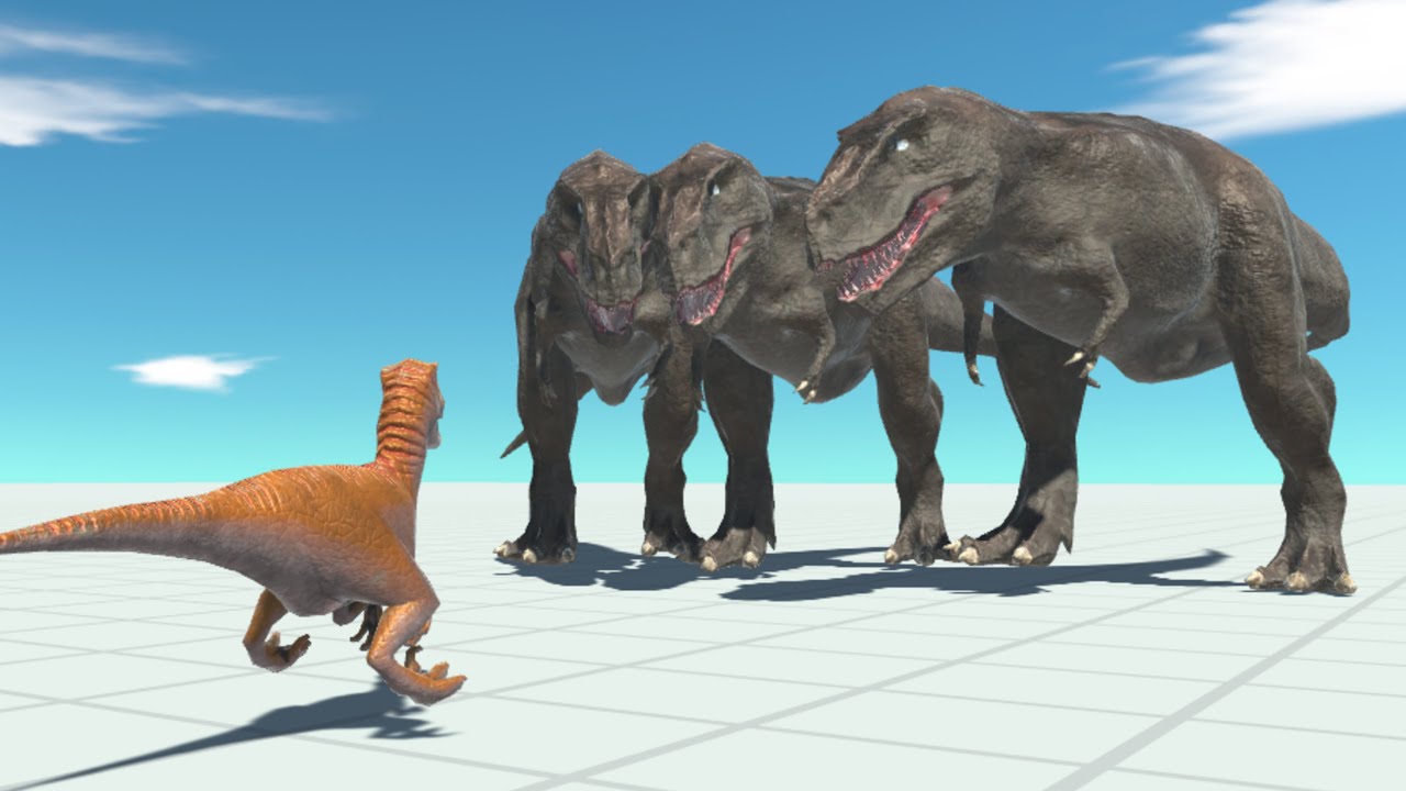 3x T-REX vs EVERY UNIT - Animal Revolt Battle Simulator - YouTube