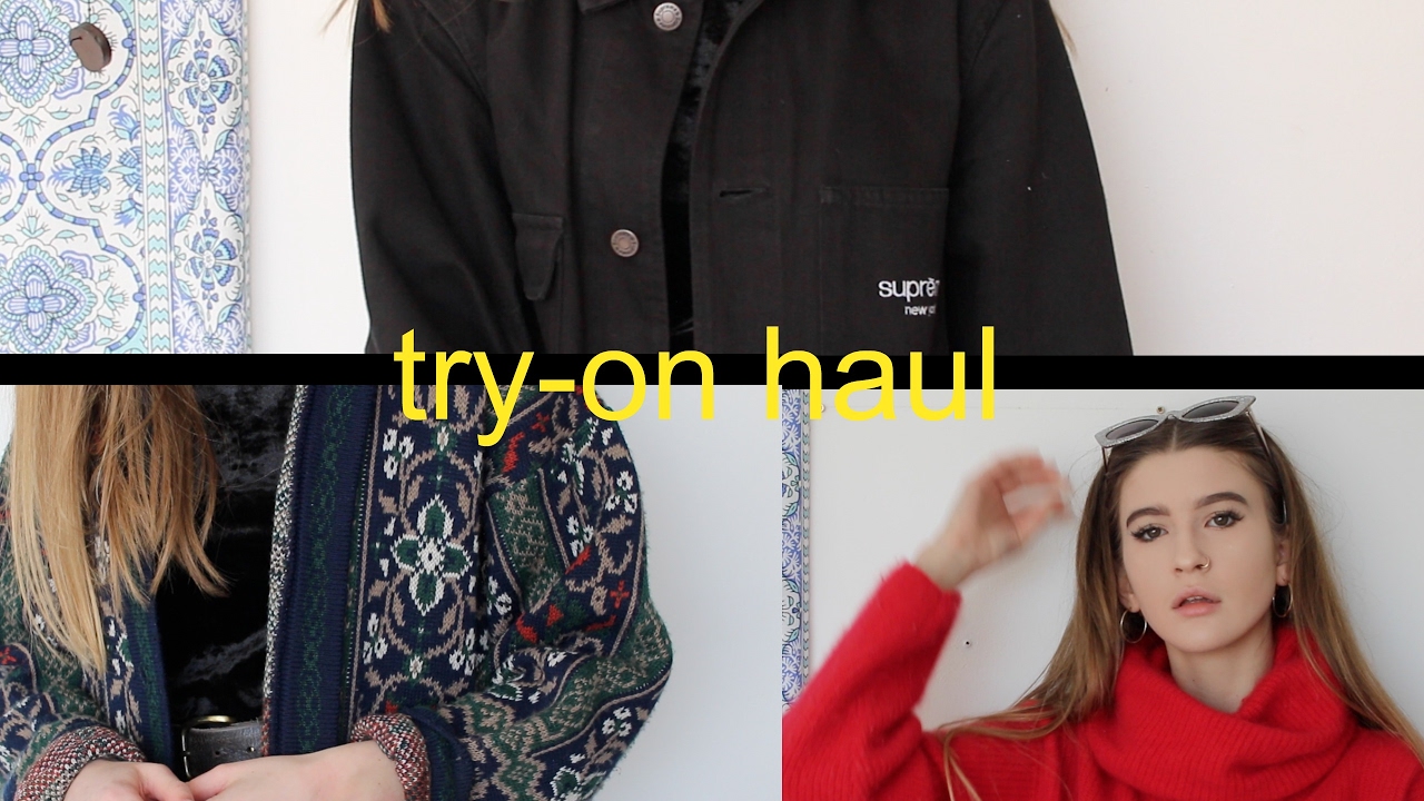 vintage clothing & depop try-on haul! - YouTube