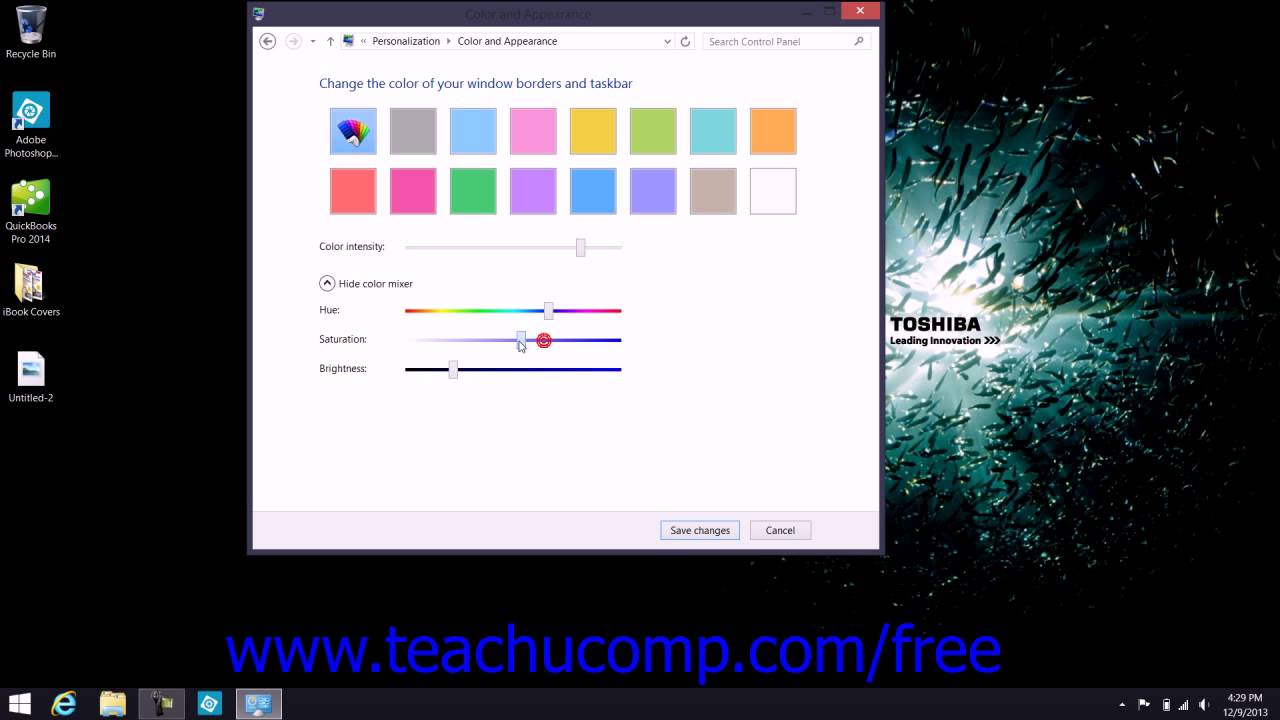 Windows 8.1 Tutorial Personalizing the Desktop Microsoft Training ...