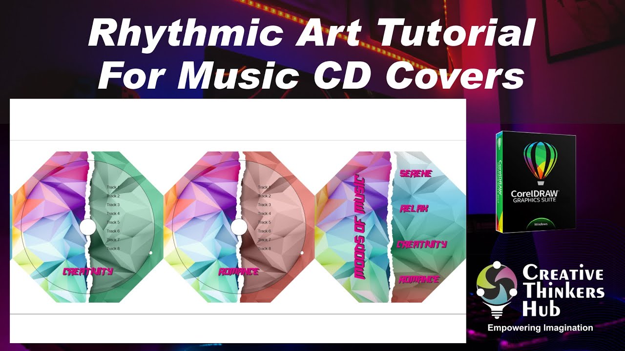 Rhythmic Art : CorelDRAW Tutorial for Music CD Covers | CorelDraw 2022 ...