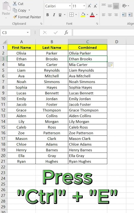 Flash Fill feature in MS Excel 2025 | #excel #exceltips #exceltipsandtricks #microsoft #msoffice ...