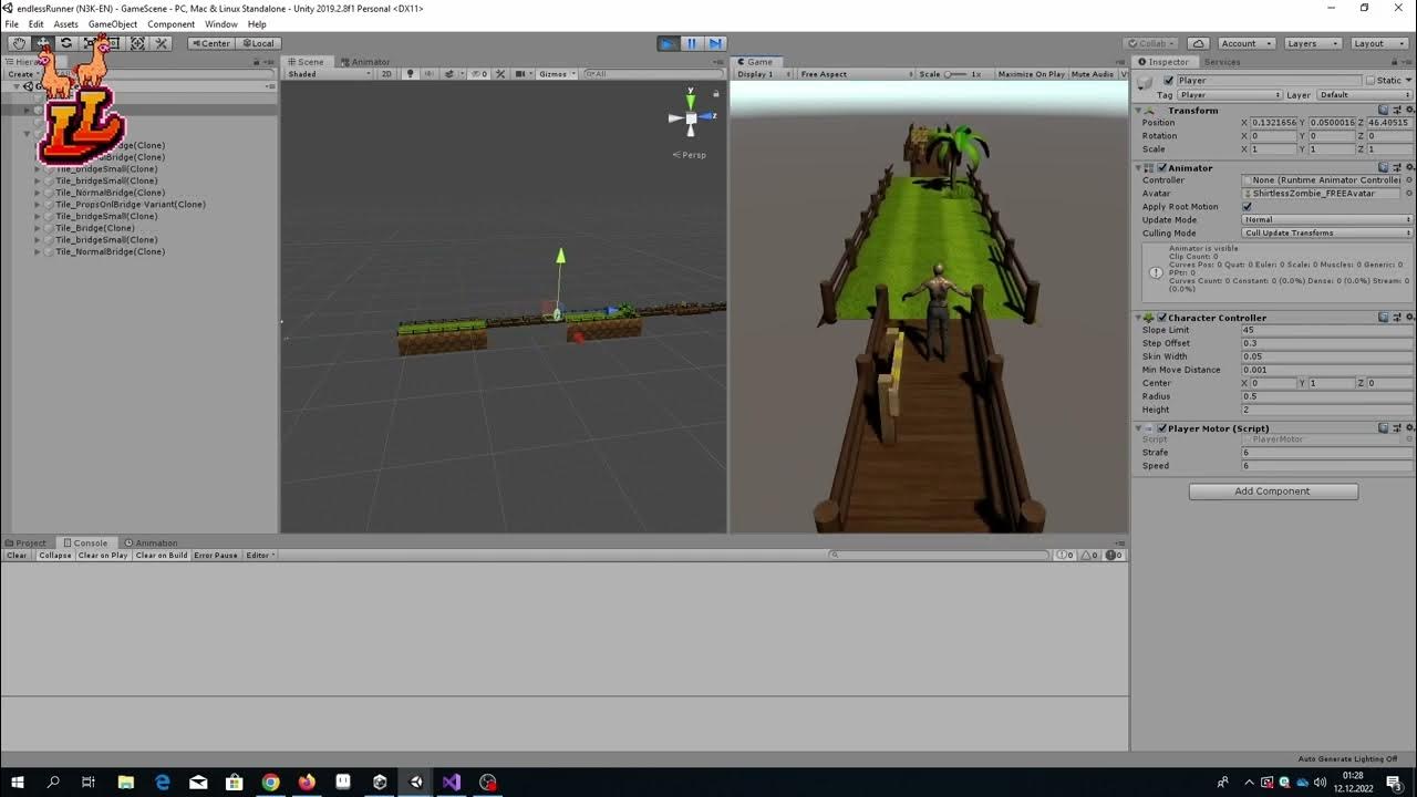 Unity endless runner prototype - YouTube