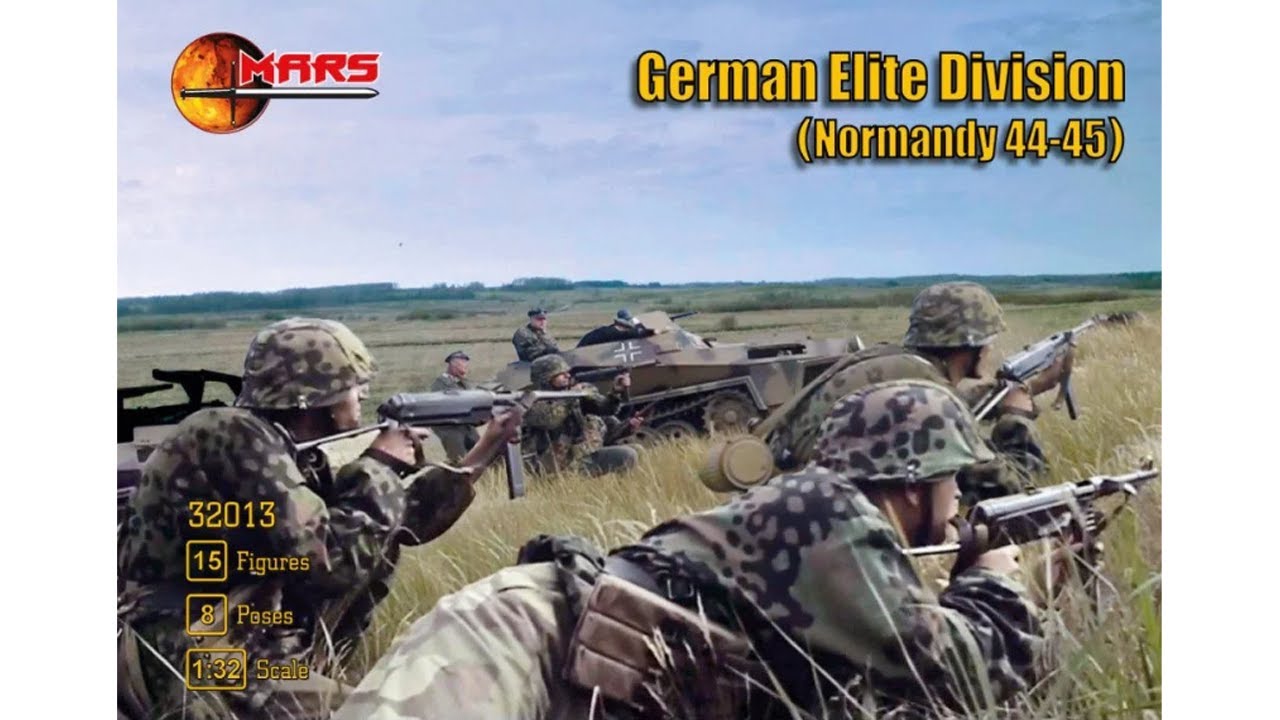 Unboxing MARS FIGURES 32013 German Elite Division (Normandy 44-45) (15 ...