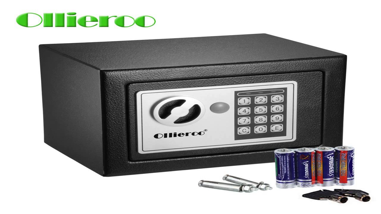 First Alert 3035DF Deluxe Digital Security Box BlackSilver - YouTube