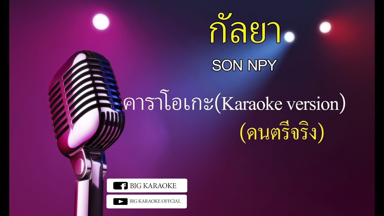 กัลยา-SON NPY MVคาราโอเกะ+เนื้อร้อง - YouTube