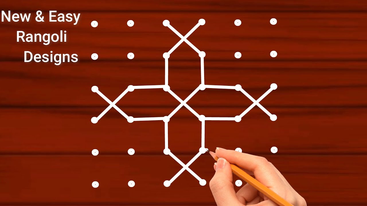 Latest Chinna vakili rangoli designs | 6*6 Dots Rangoli | RAngoli ...