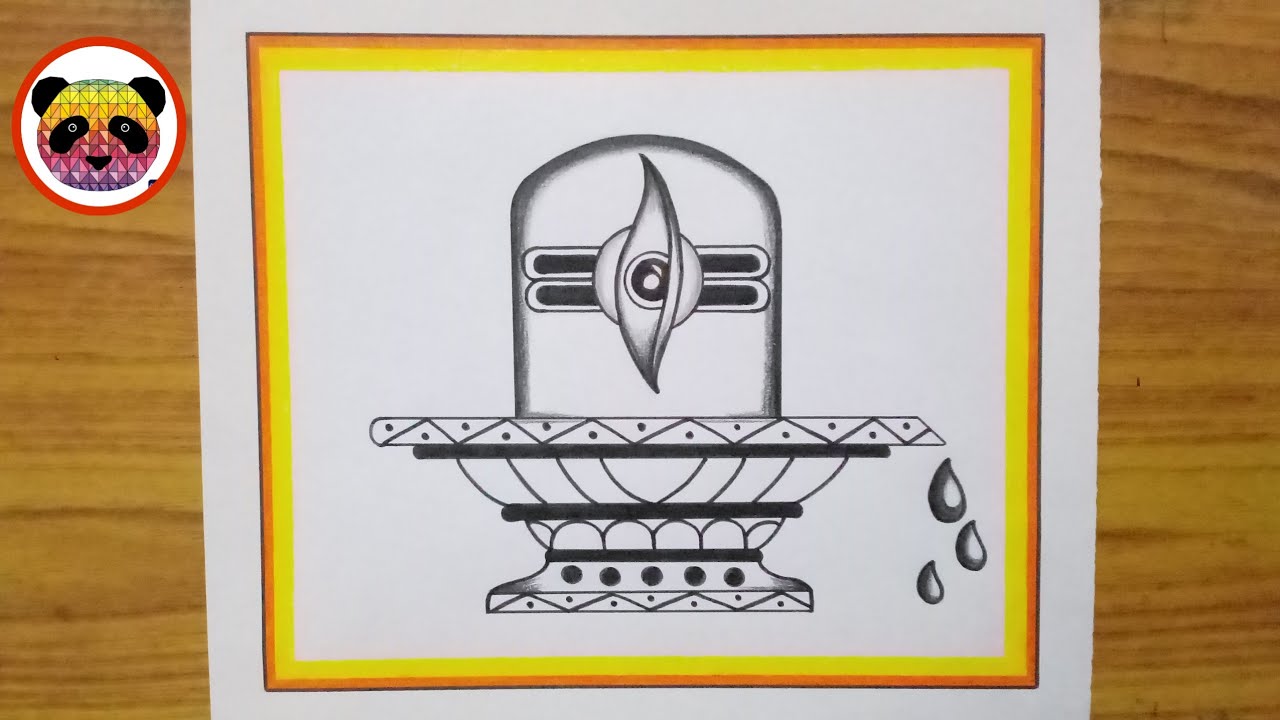 How to Draw Shiva Lingam / Shivling Drawing / Maha Shivratri Drawing ...