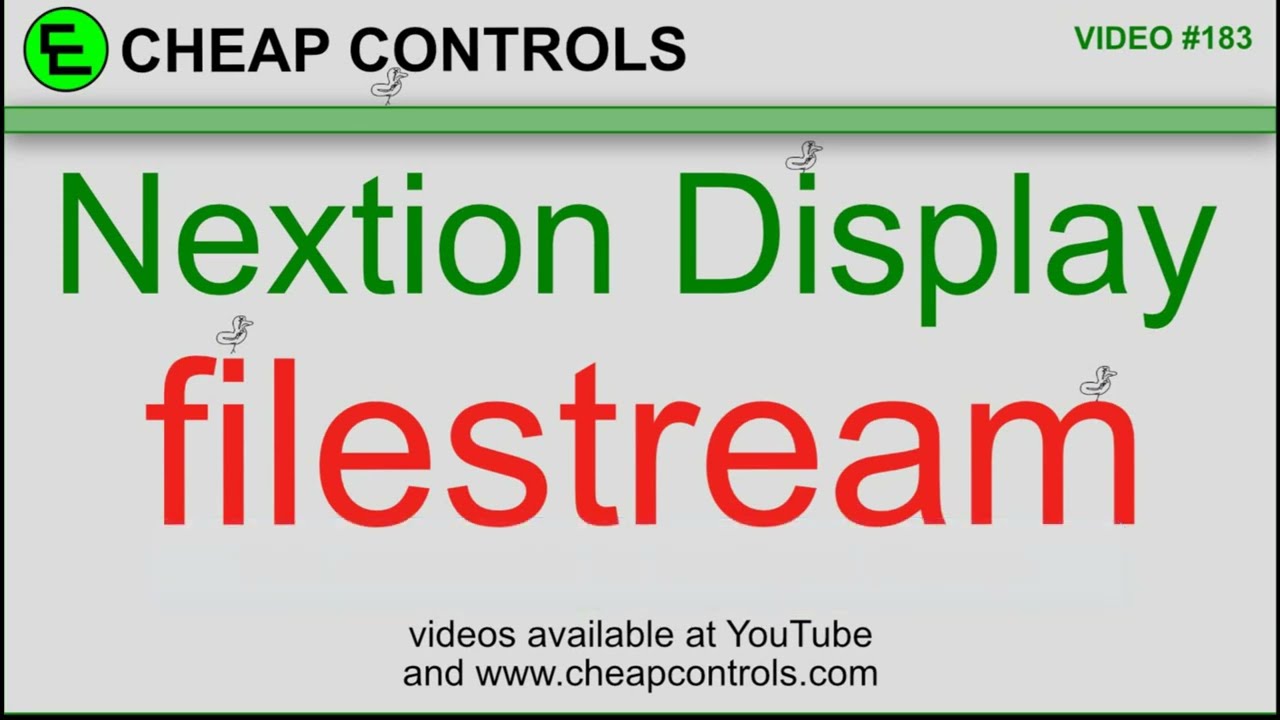 183 Nextion #filestream command - YouTube